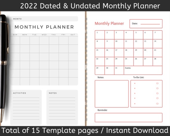 Digital Planner 2022 2023 Digital Planner Daily Planner - Etsy