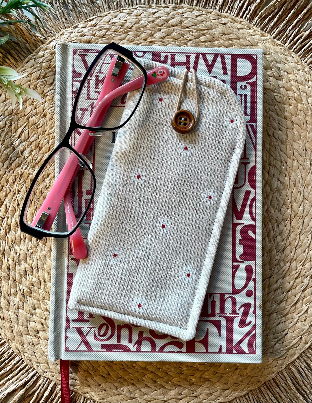 Daisy Print Glasses Case. Floral Sunglasses Case. Flowers Spectacle ...
