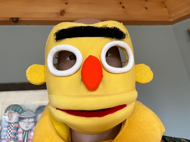 Yellow Monster Masquerade Mask Puppet Costume With Vintage Sweater - Etsy