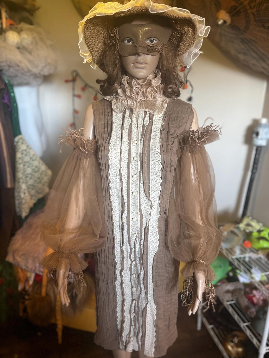 Vintage Lace Dress Scarecrow Costume - Etsy
