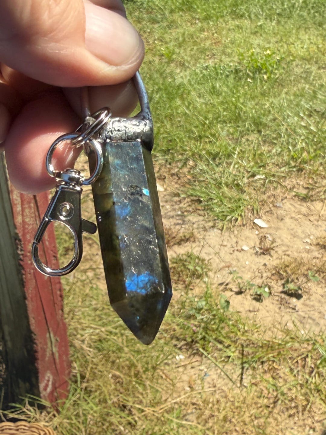 Labradorite Keychain - Etsy
