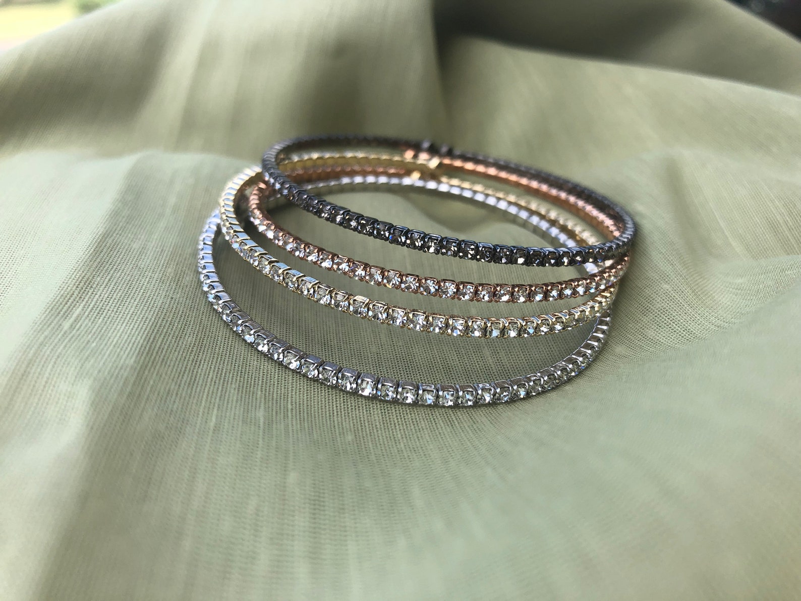 Single Line Flexible Bangle Bracelet - Etsy