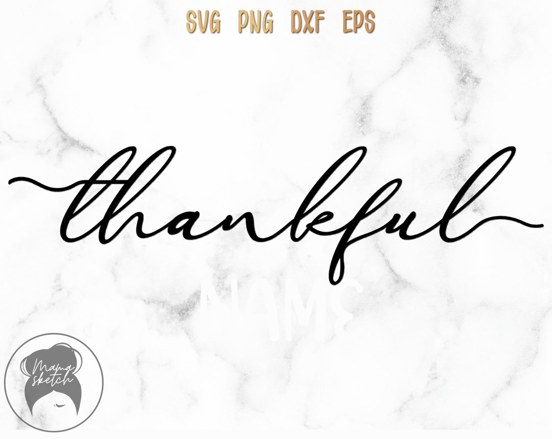 Thankful Svg, Thanksgiving Sign, Cricut Cut Files, Cricut Machine Files ...