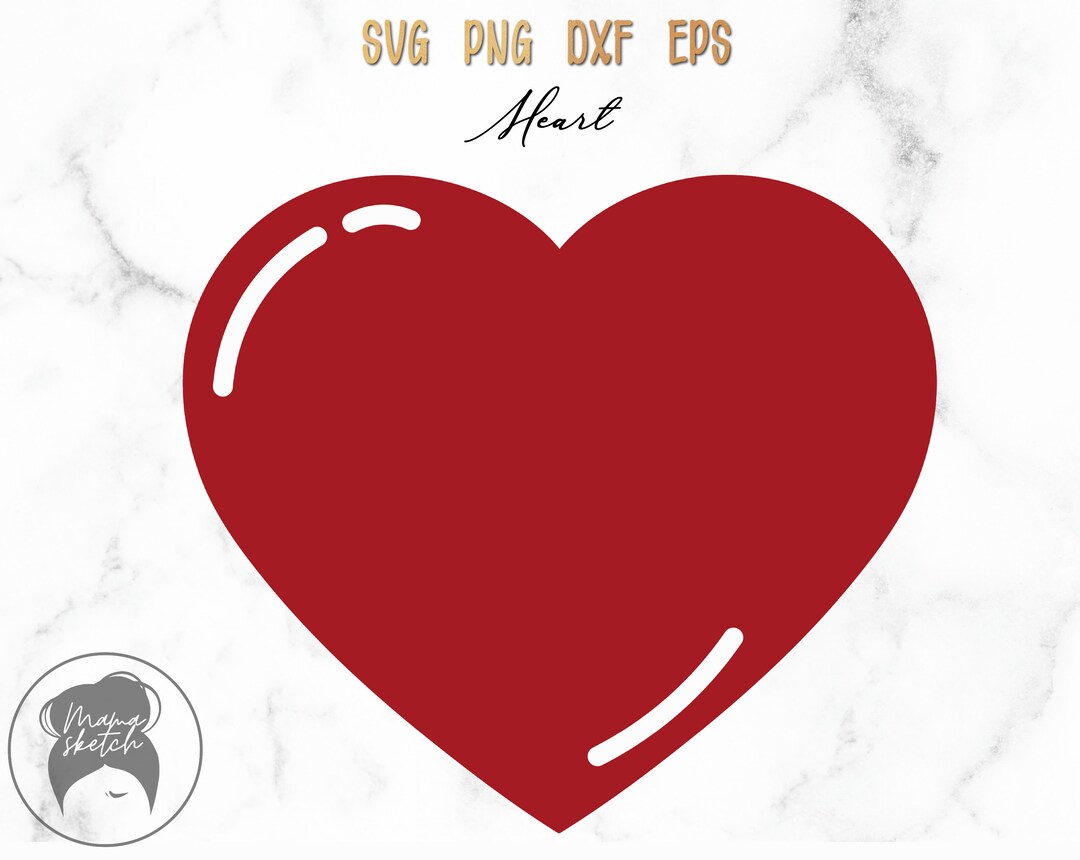 Heart Svg, Silhouette Red Heart, Valentine Svg, Love Sign, Heart Shape ...
