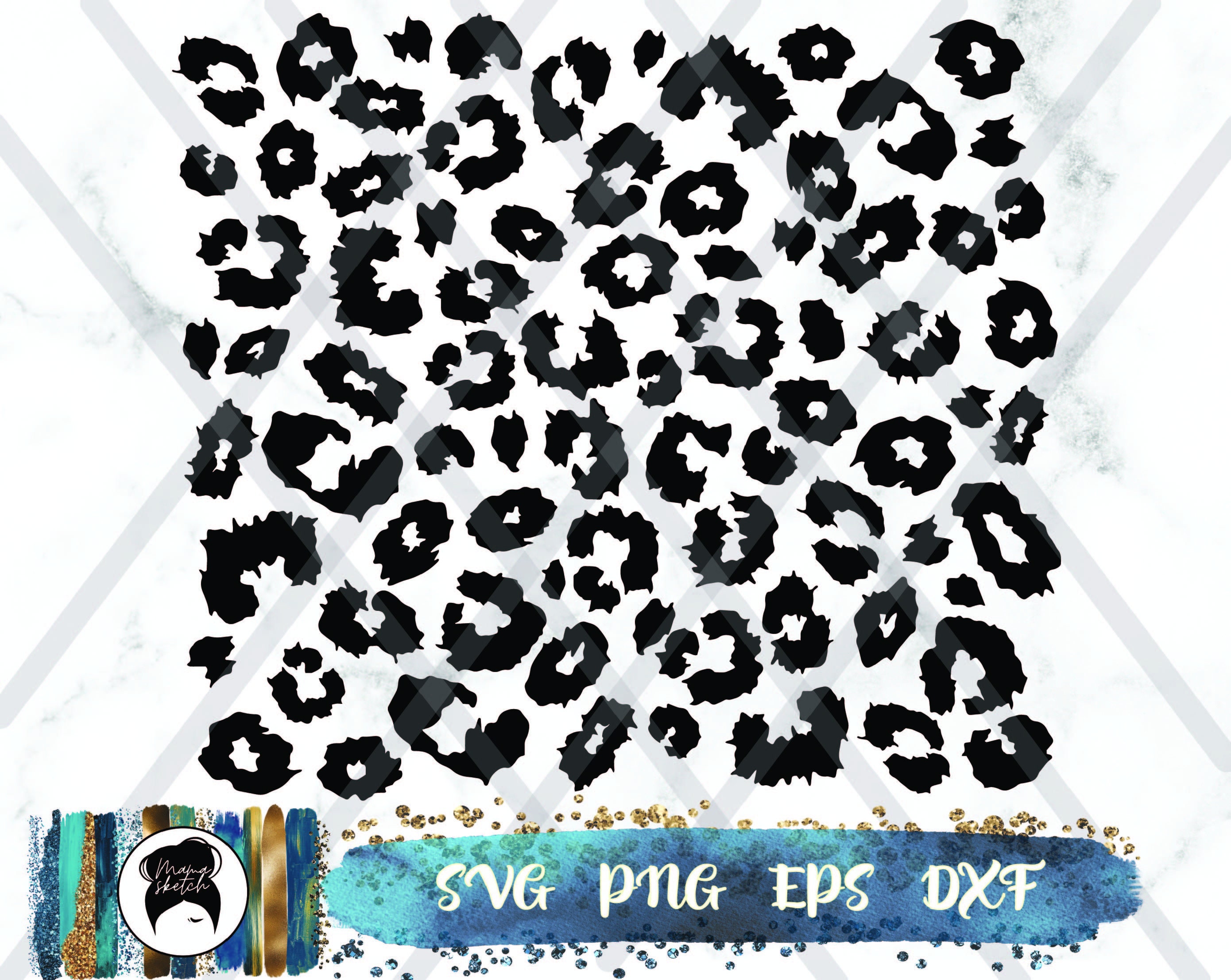 Fuzzy Leopard Print svg Animal prints Leopard pattern | Etsy