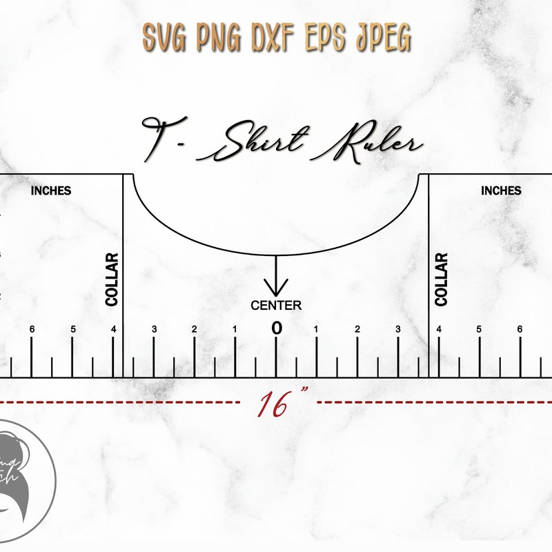 Shirt Ruler Svg - Etsy