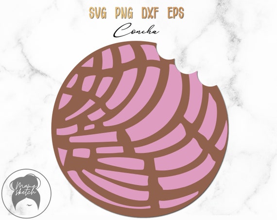 Concha Svg Mexican Sweet Bread Svg Pan Dulce Mexican Food | Etsy
