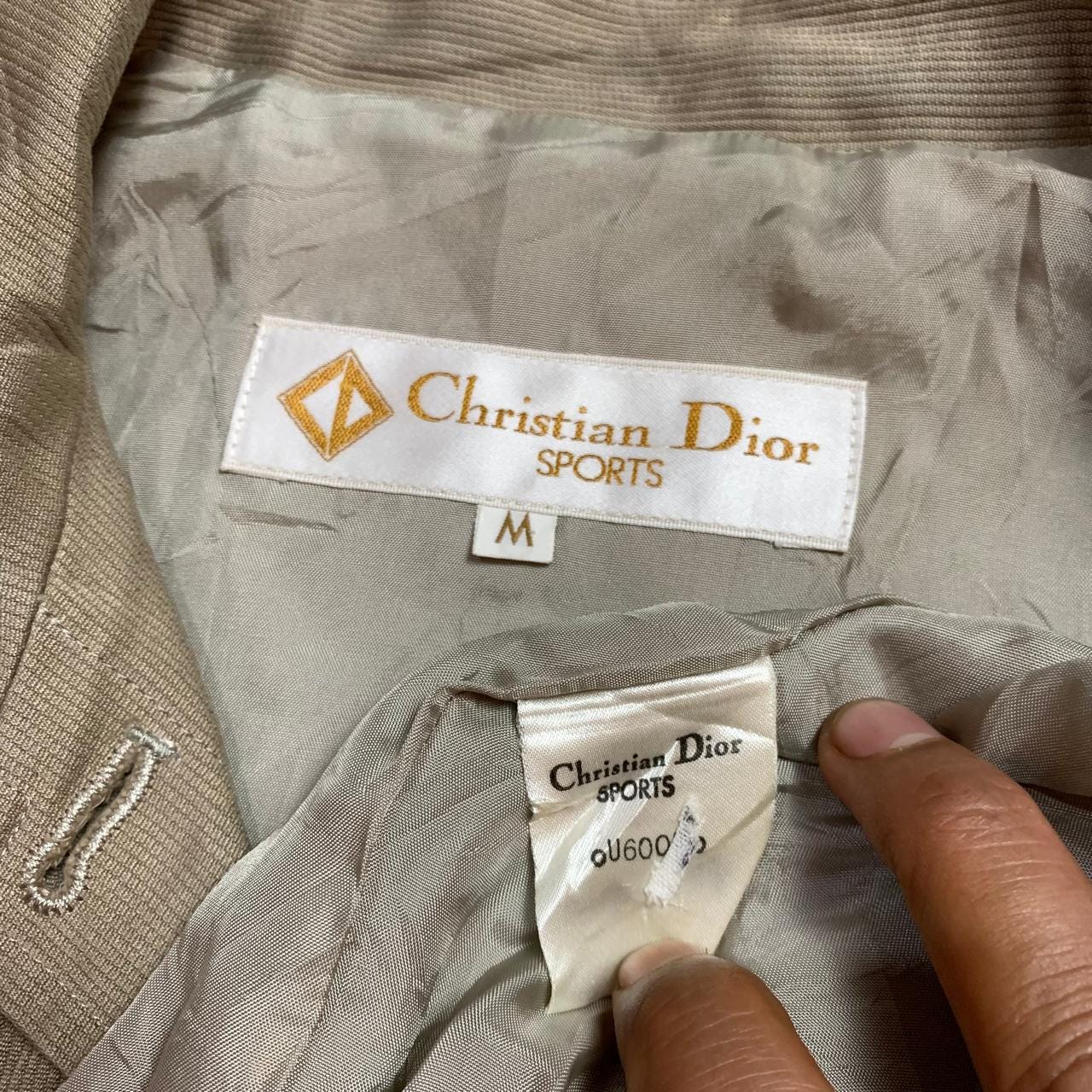 Vintage Christian Dior Big Logo Jacket - Etsy