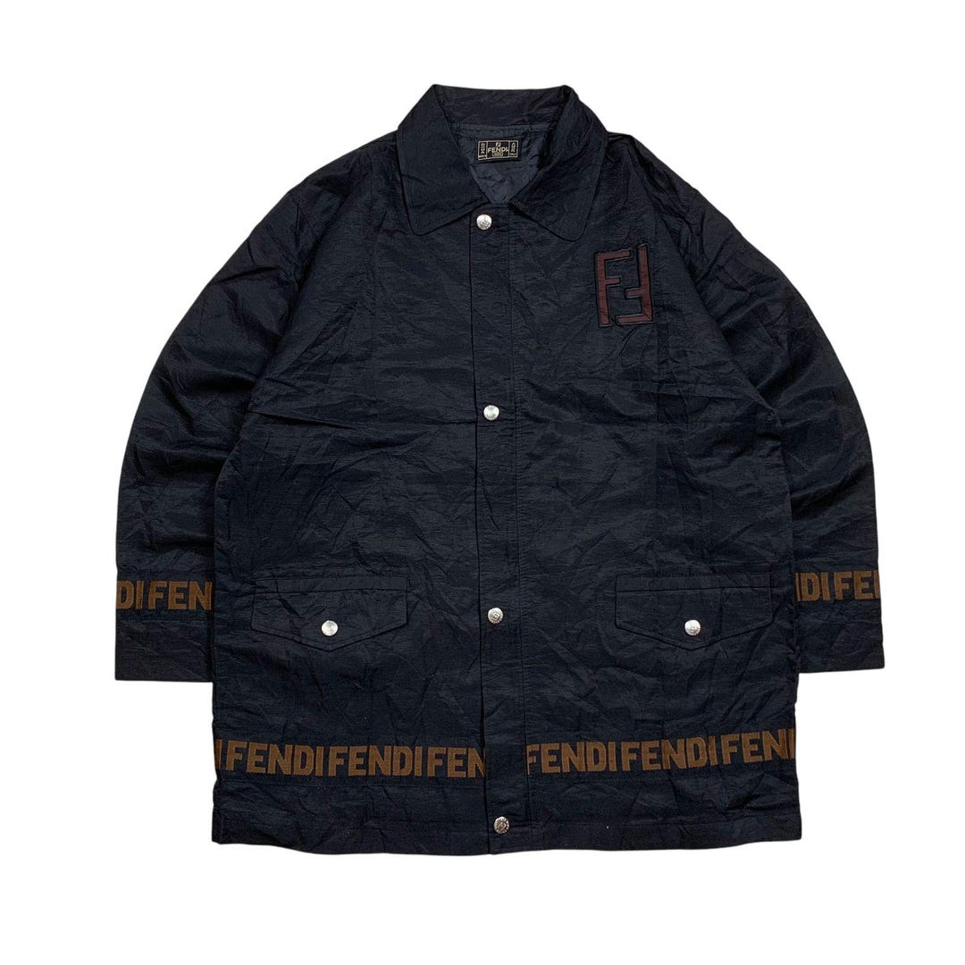 Vintage Fendi Embroidery Logo on Chest and Tapped Logo Jacket - Etsy