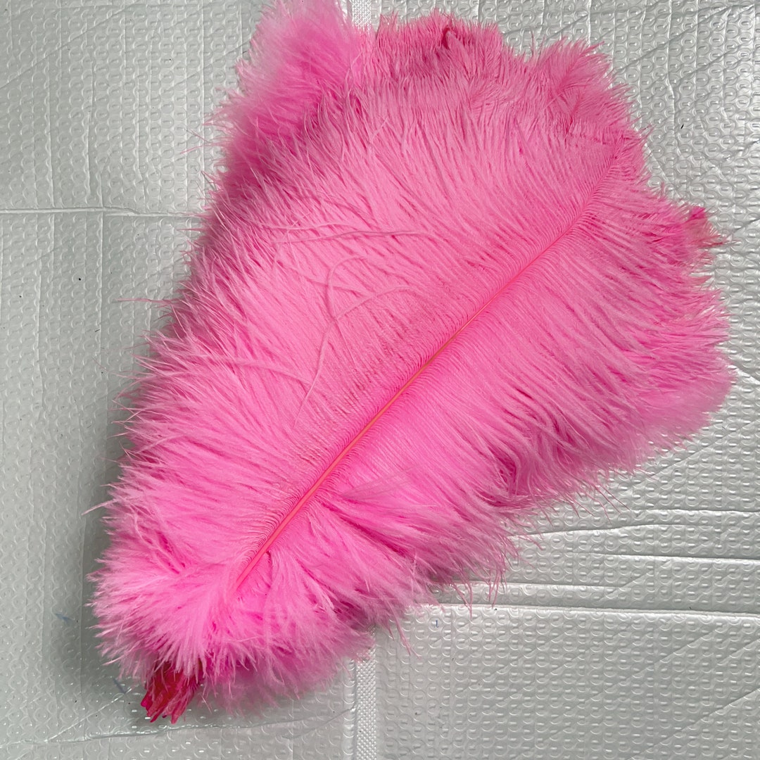 100 Pcs Pink Ostrich Feather for Crafts Wedding Decoration Natural ...