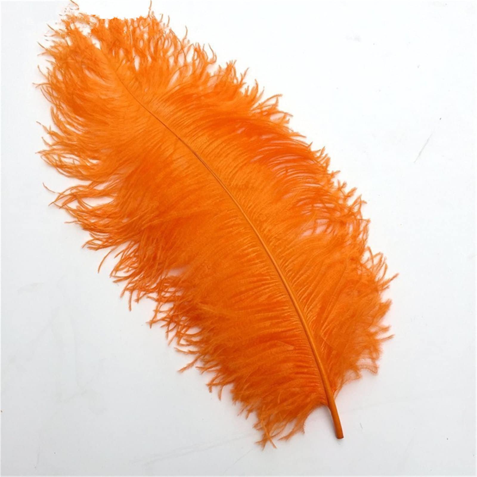 Romantic Orange Ostrich Feathers 100pcs Wedding Decoration | Etsy