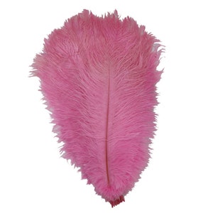 Romantic Pink Ostrich Feathers 100pcs Wedding Decoration Handmade Diy ...