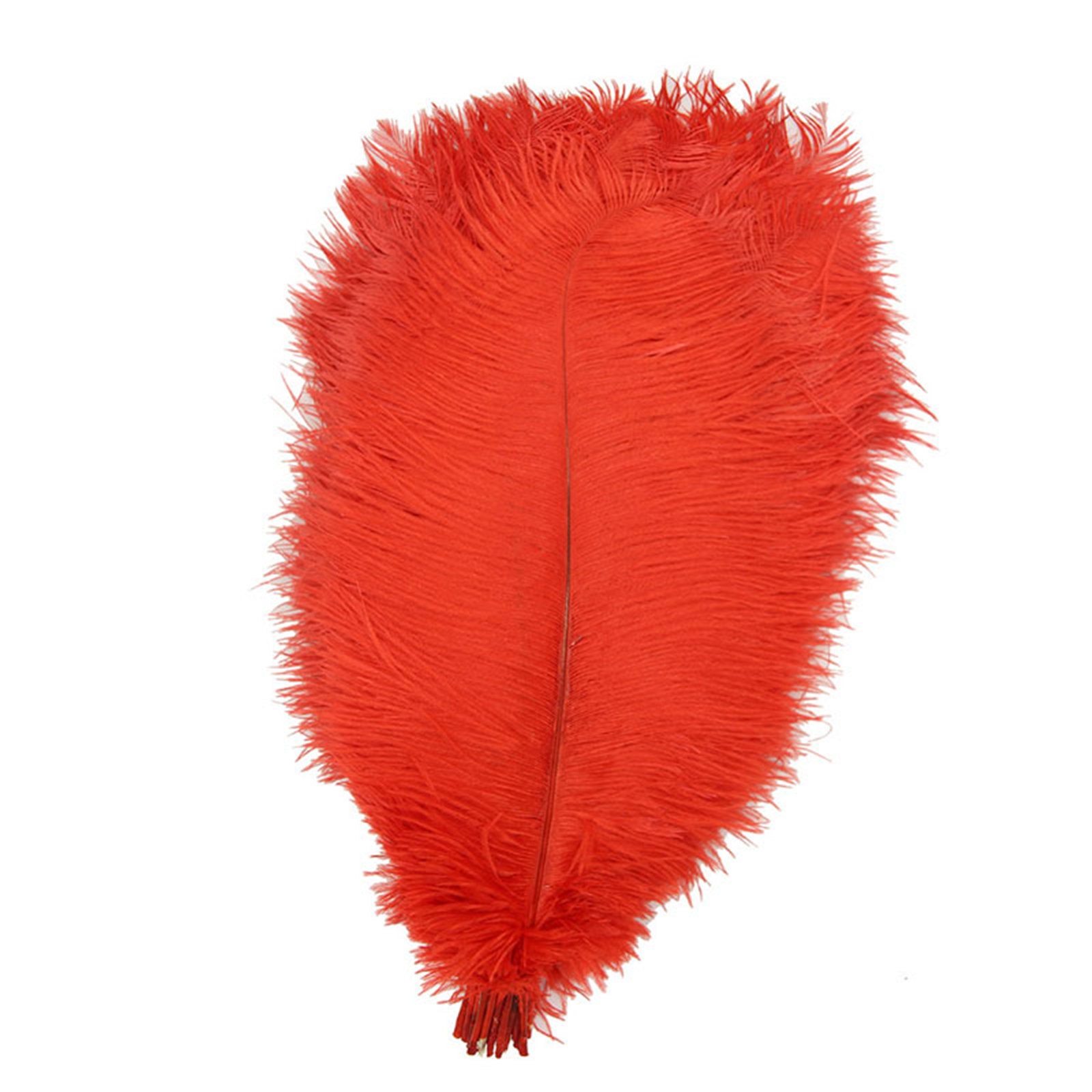 Romantic Red Ostrich Feathers 100pcs Wedding Decoration Handmade Diy ...