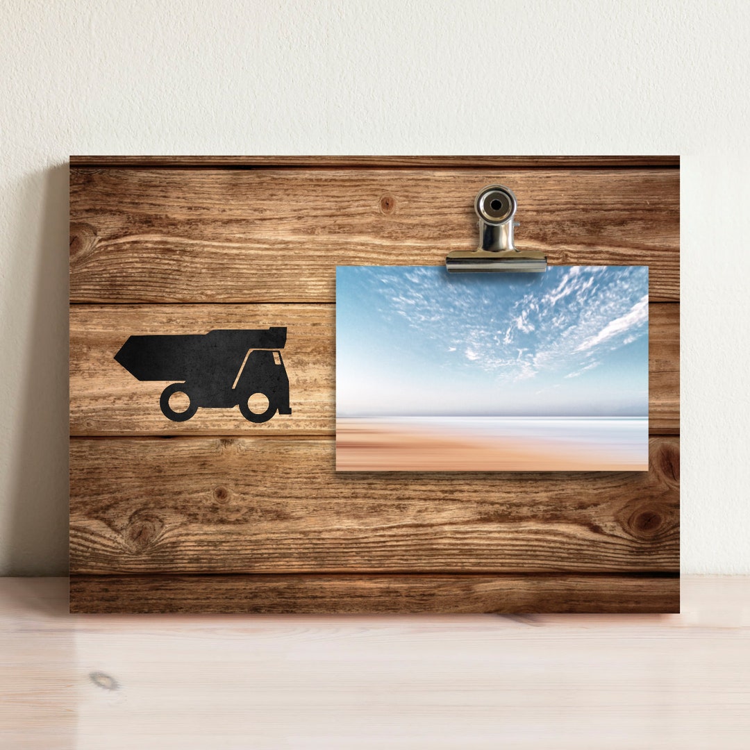 Dump Truck Construction , Clip Frame, Photo Frame, Picture Frames Gift ...