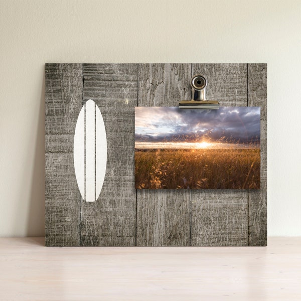 Wood Surfboard Picture Frame - Etsy