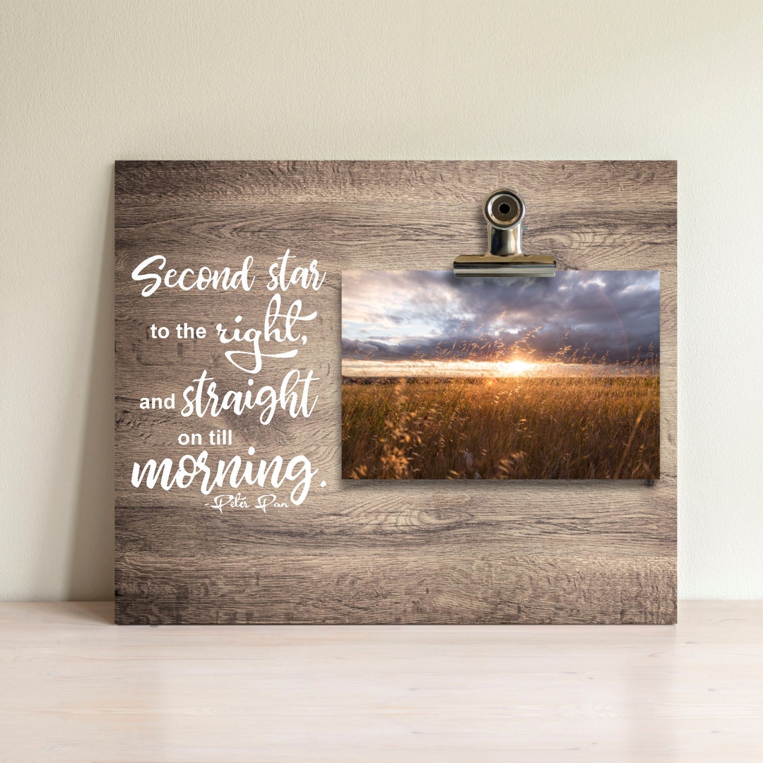 Frame Neverland Peter Pan Quote Kids Son Daughter , Photo Frame ...