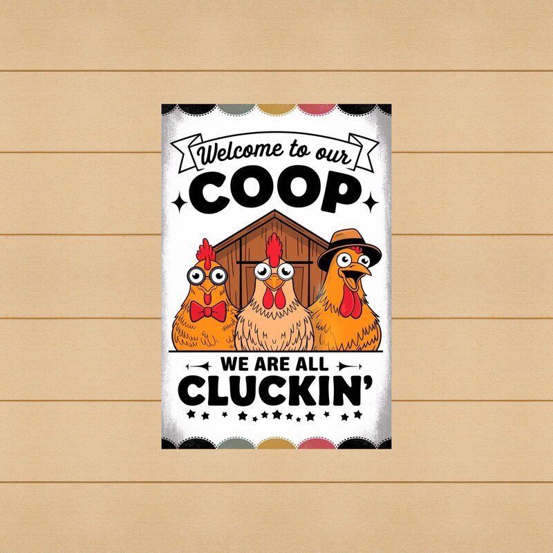 Funny Chicken Sign - Etsy