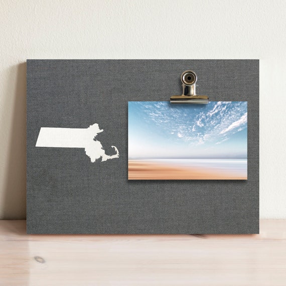 Massachusetts State Clip Frame Photo Frame Picture Frames - Etsy