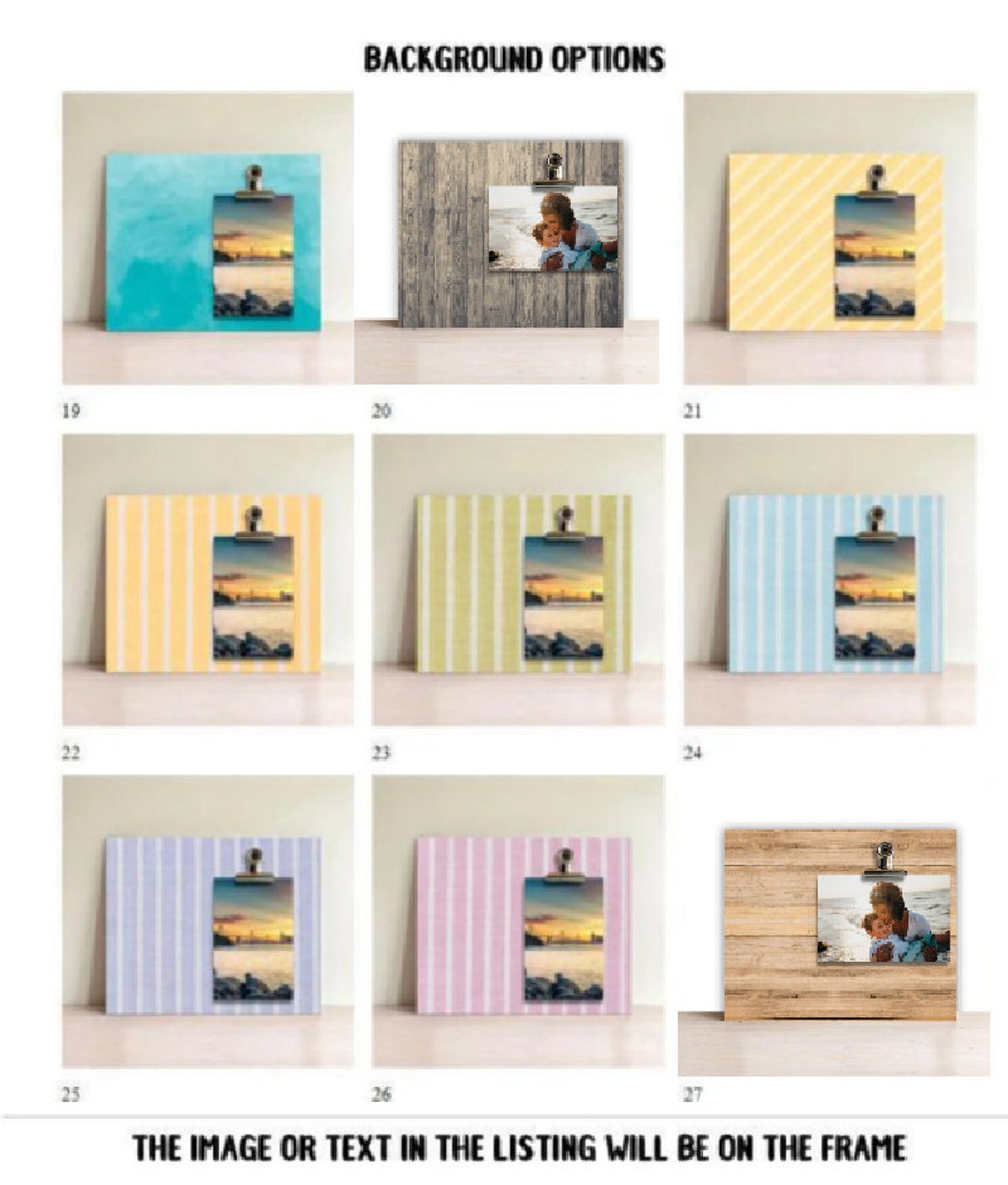 Pork Pig Piggy Clip Frame Photo Frame Picture Frames - Etsy