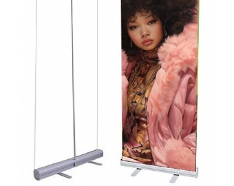 Premium Retractable Banner Stand With Custom Graphic - Etsy