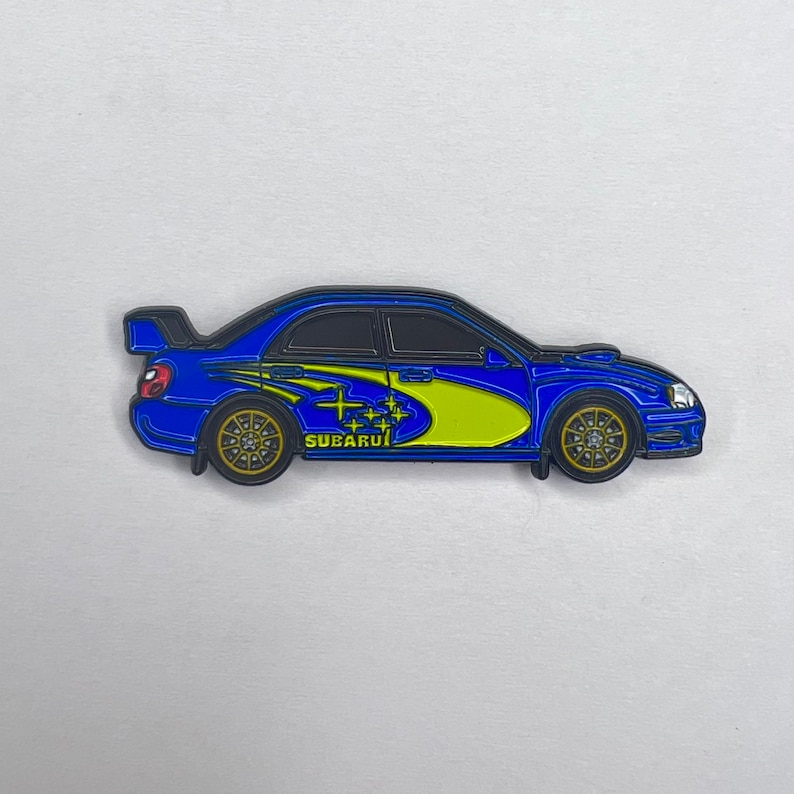 Subaru WRX STI Rally Inspired Enamel Pin - Etsy
