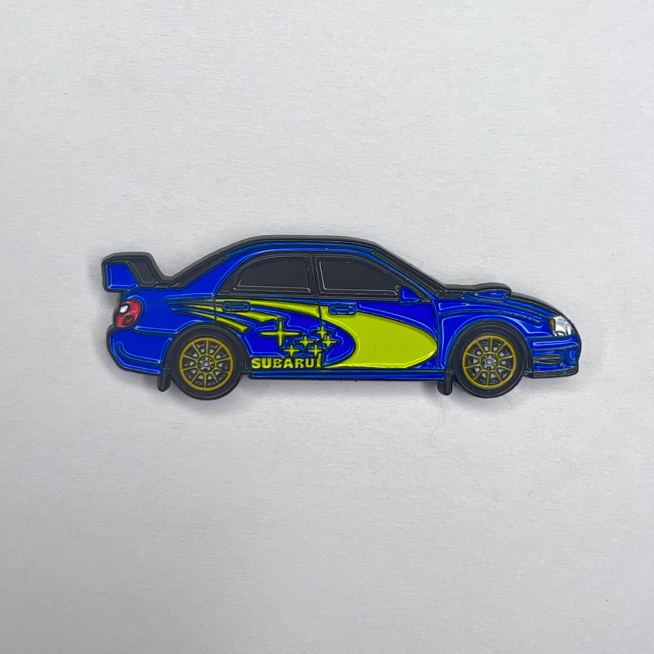 Subaru WRX STI Rally Inspired Enamel Pin - Etsy