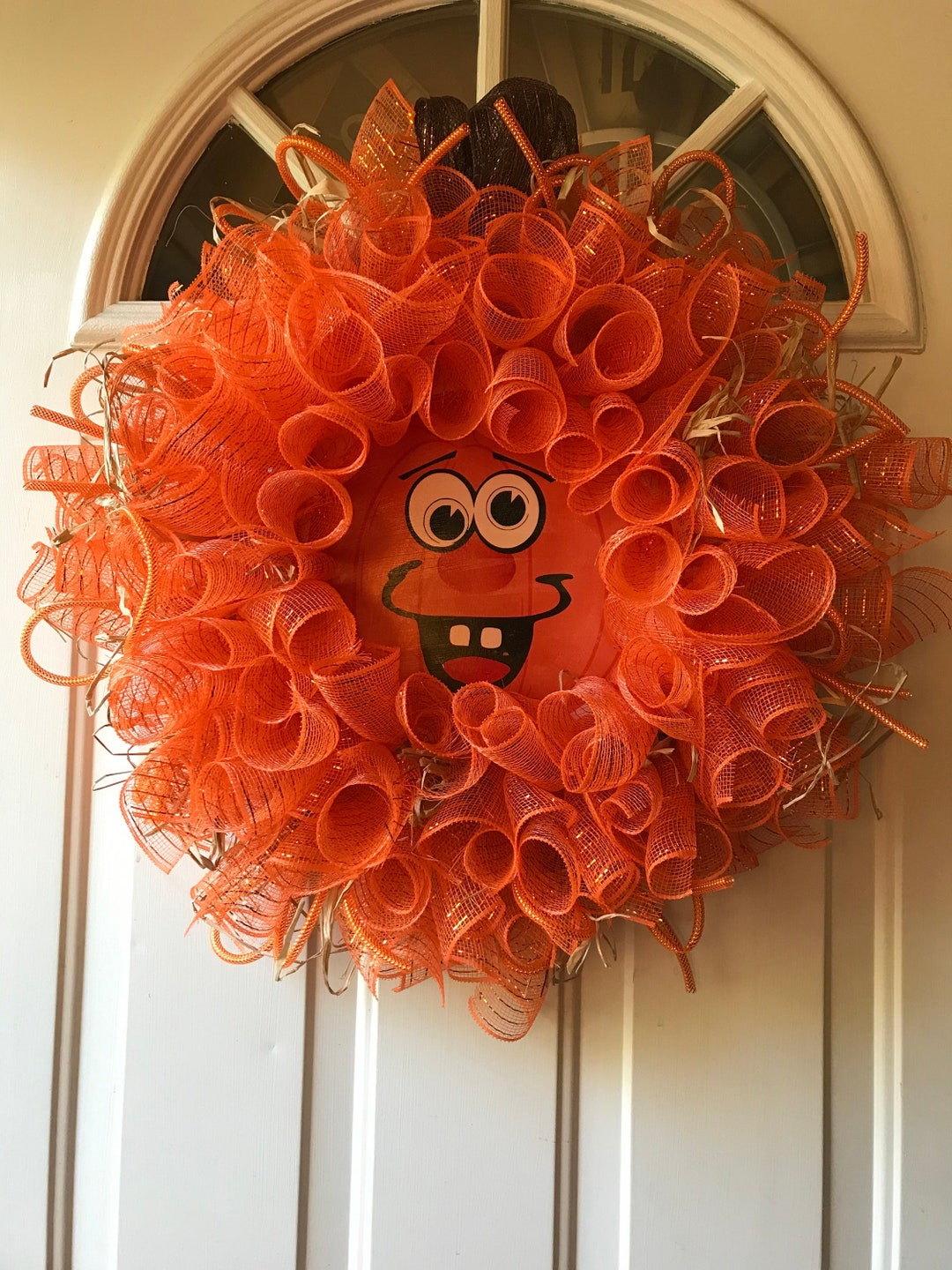 Fall Pumpkin Face UITC Wreath - Etsy