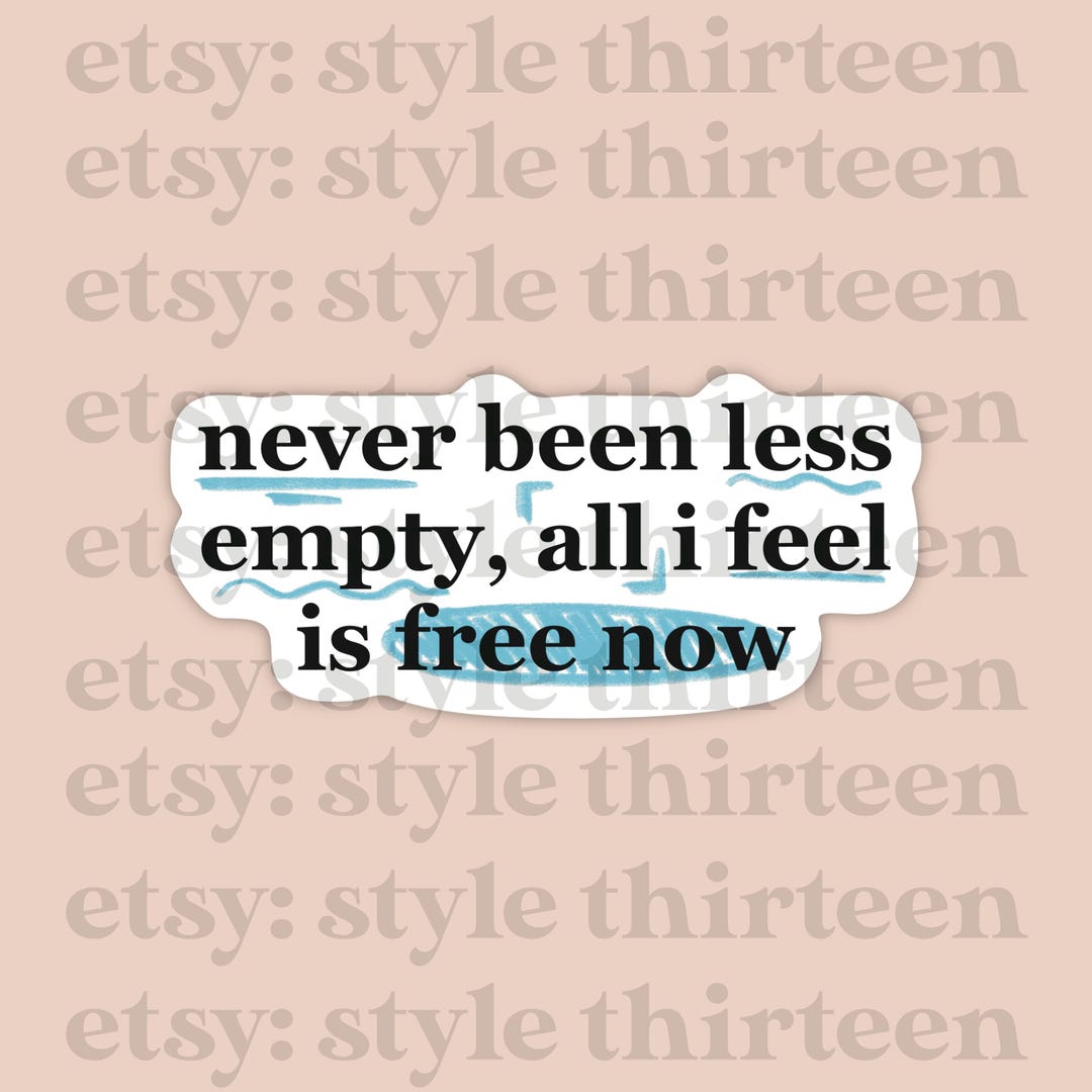 Free Now Lyrics Sticker | Gracie Abrams, Tsou, the Secret of Us - Etsy