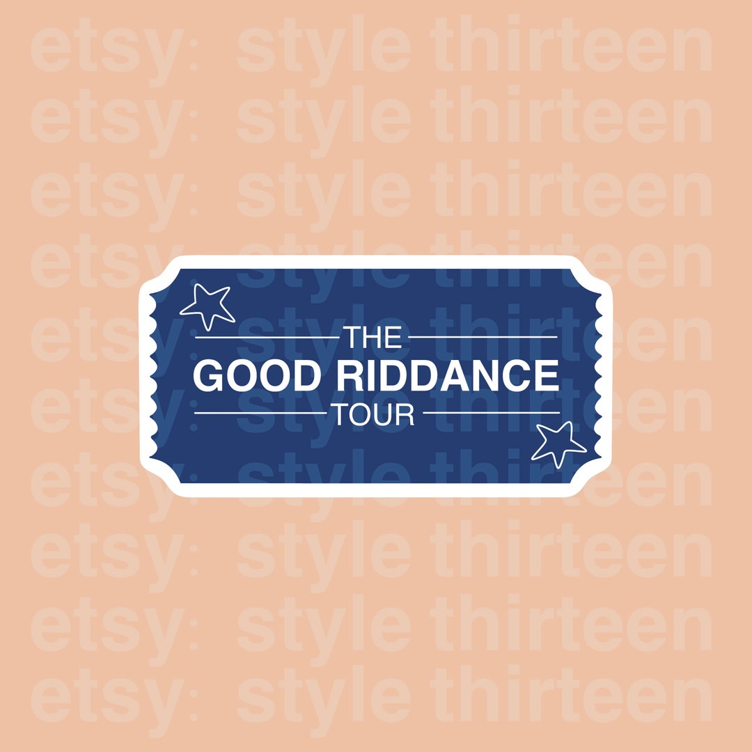 Gracie Abrams Good Riddance Tour Ticket Sticker - Etsy