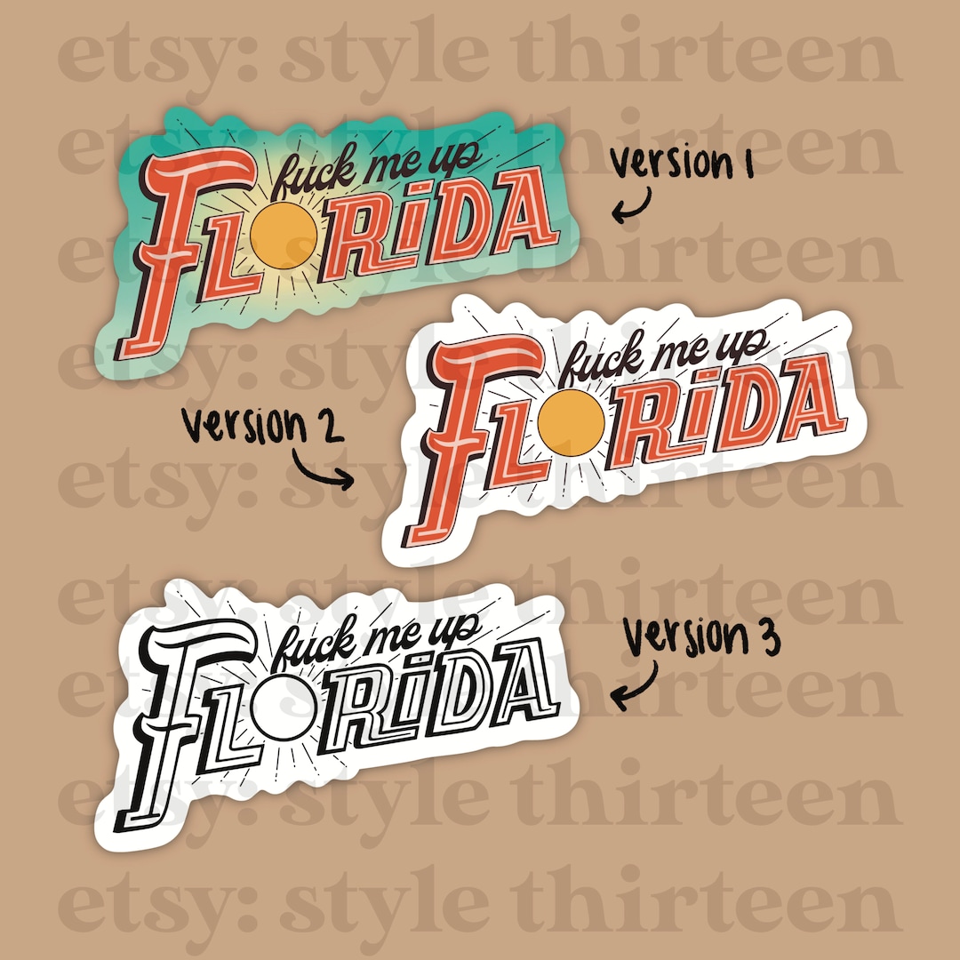 Florida!!! Postcard Inspired Vinyl Sticker | Ttpd, the Tortured Poets ...