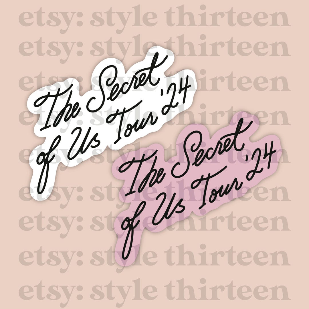 Tsou Tour '24 Sticker | Gracie Abrams, Tsou, the Secret of Us - Etsy