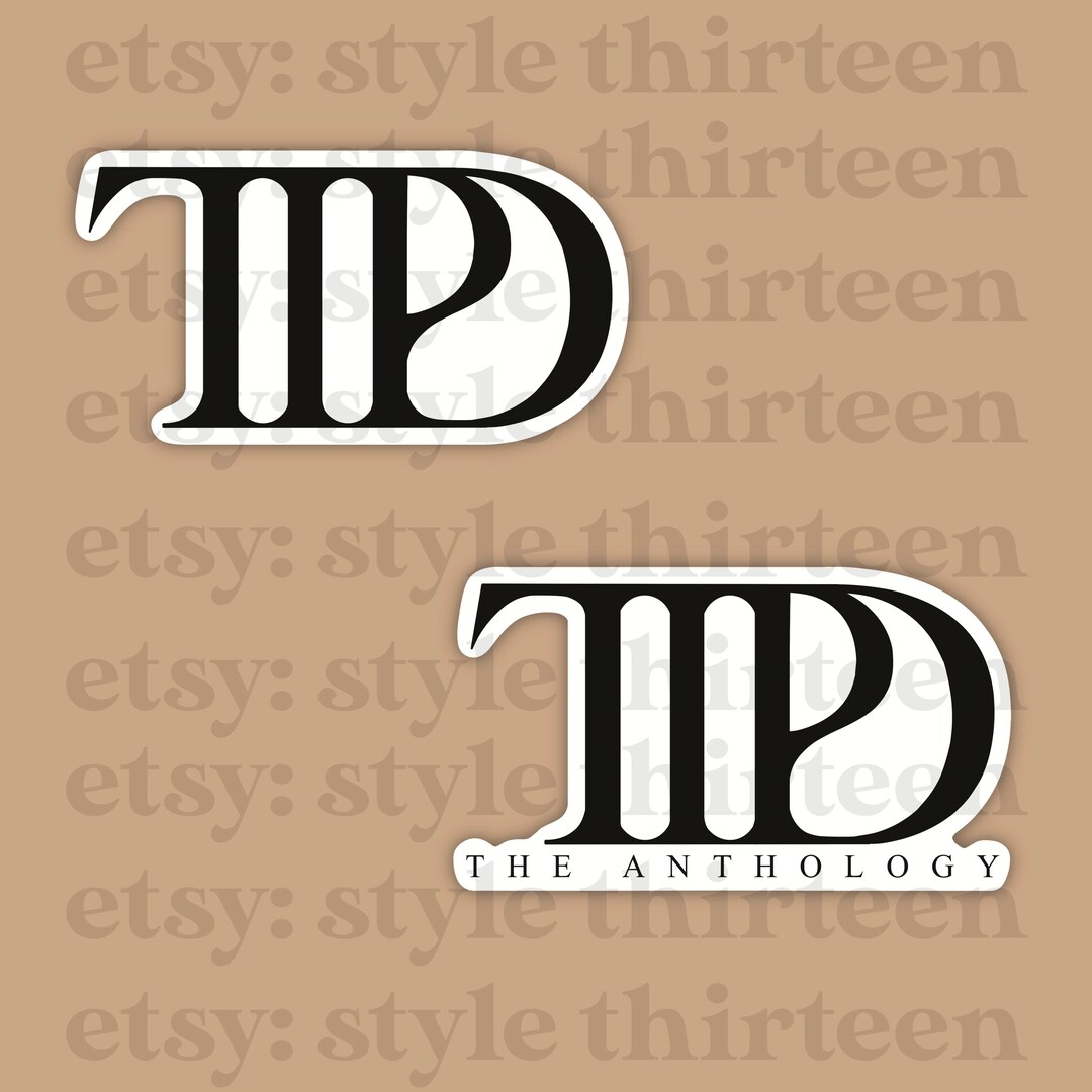 Taylor Swift TTPD Logos Vinyl Stickers Ttpd, the Tortured Poets ...