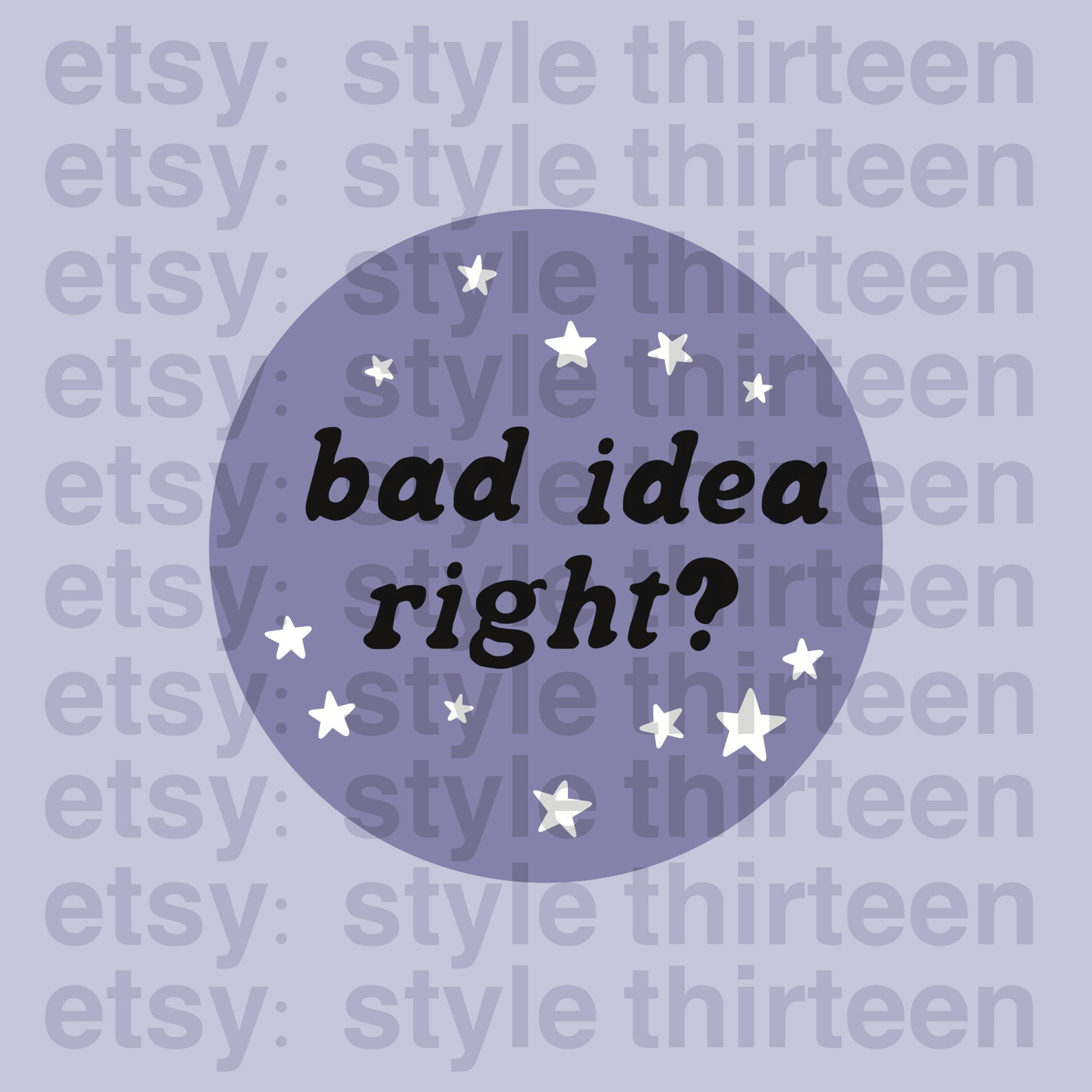 Olivia Rodrigo "bad Idea Right?" Circle Sticker - Etsy
