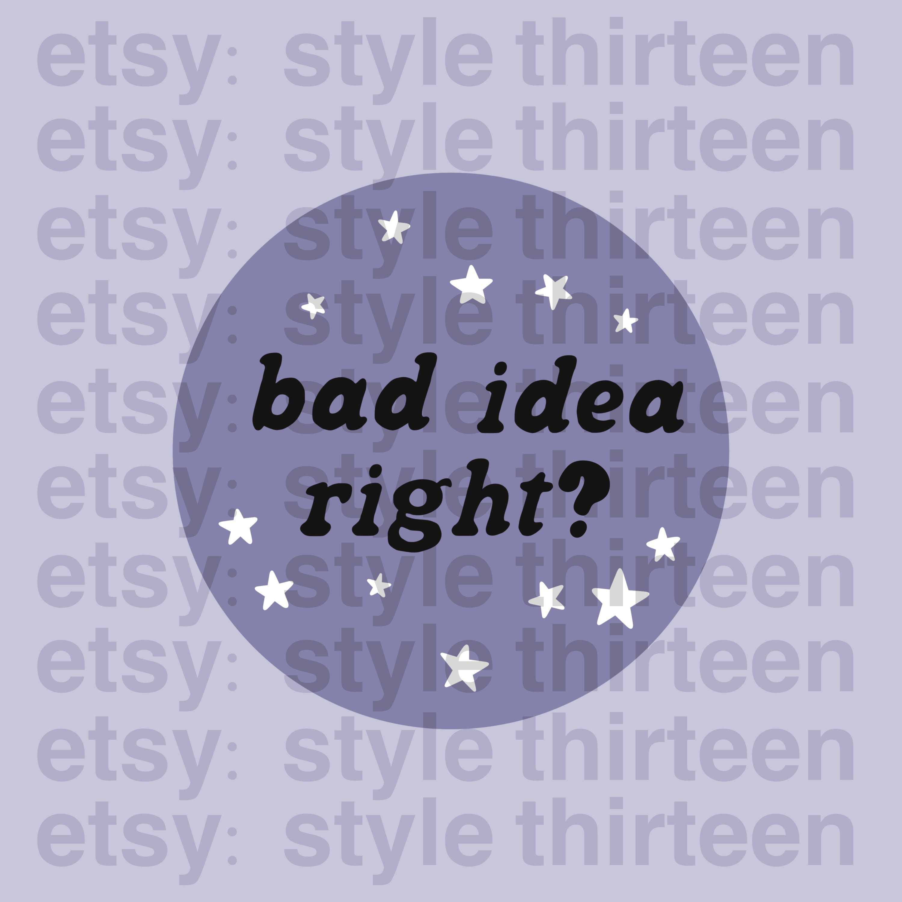 Olivia Rodrigo "bad Idea Right?" Circle Sticker - Etsy