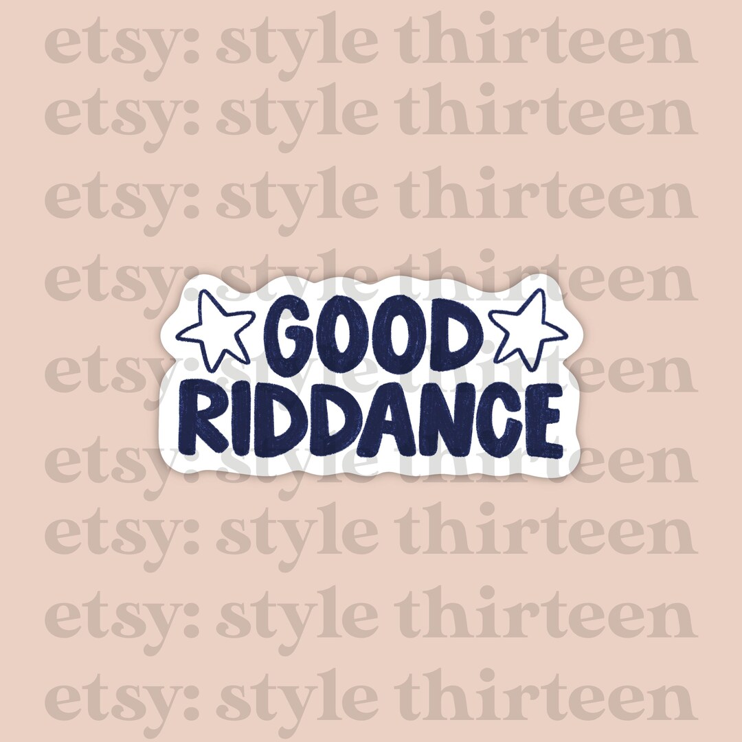 Good Riddance Stars Sticker | Gracie Abrams, Tsou, the Secret of Us ...