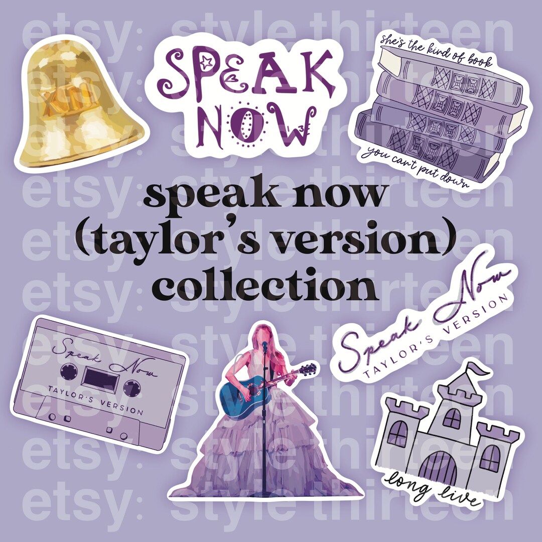 Taylor Swift Speak Now tv Inspired Sticker Collection - Etsy