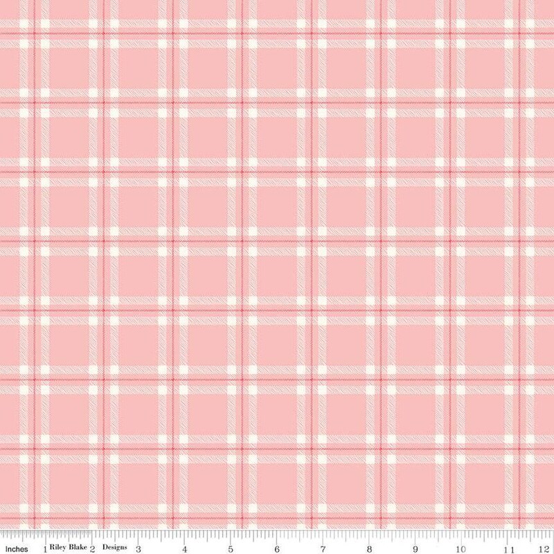 Pink Plaid Fabric - Etsy