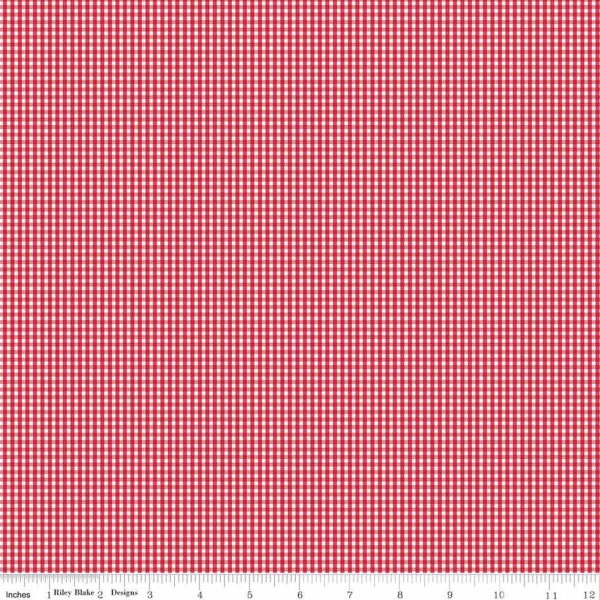 Red Check Fabric - Etsy