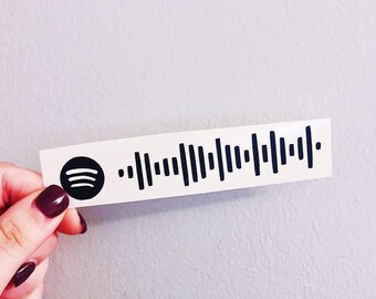 Spotify Code Car Decal - Etsy