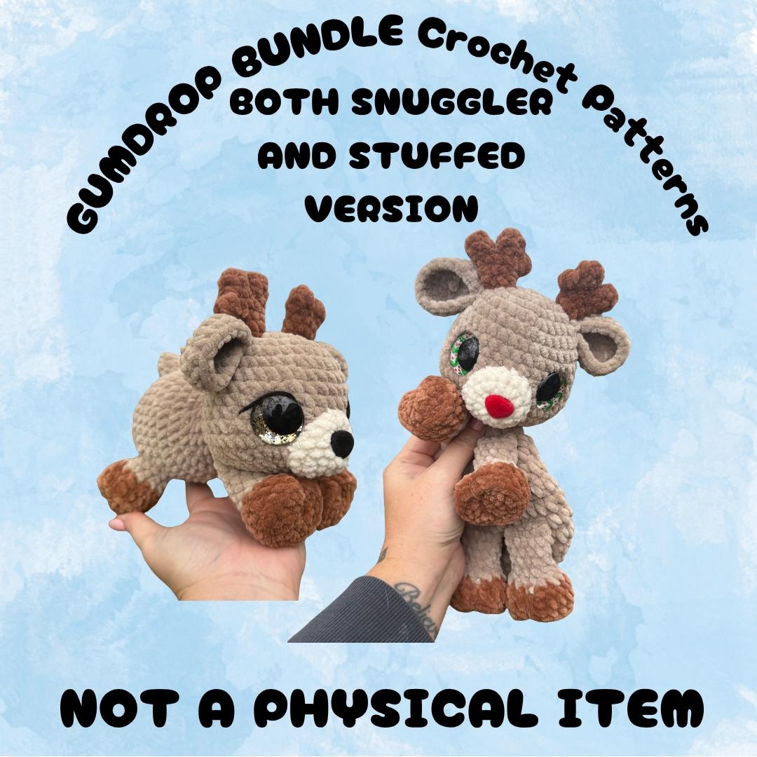 Gumdrop Reindeer Amigurumi Crochet Pattern (PDF) - Etsy