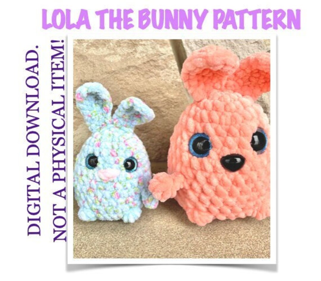 Lola the Bunny Crochet Pattern - Etsy