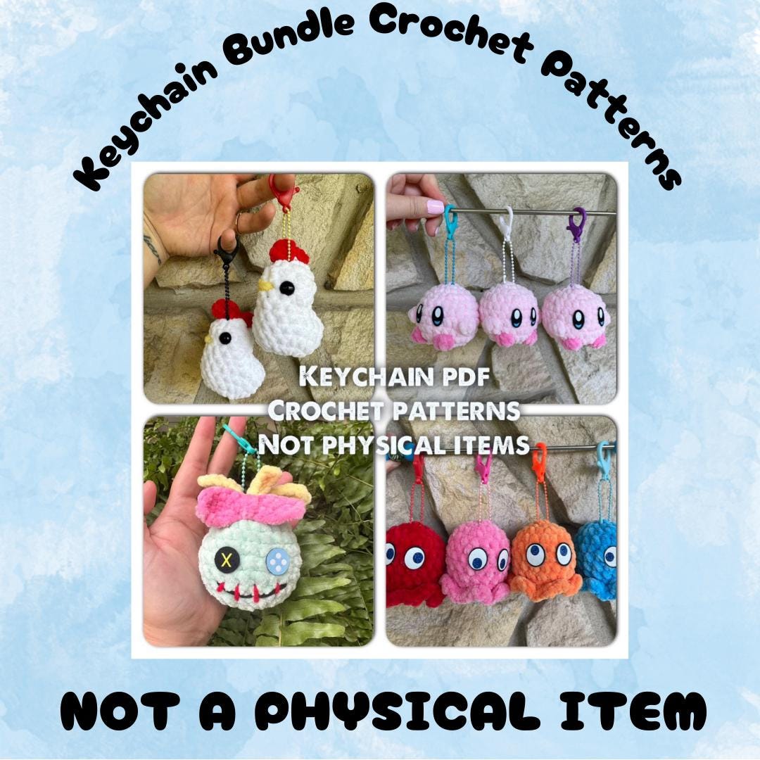 Amigurumi Keychain Crochet Pattern Bundle (PDF Pattern) - Etsy