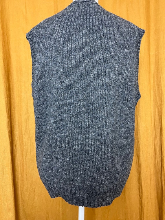 Wool Vest Vintage Diamond Pattern Wool Vest - Gem