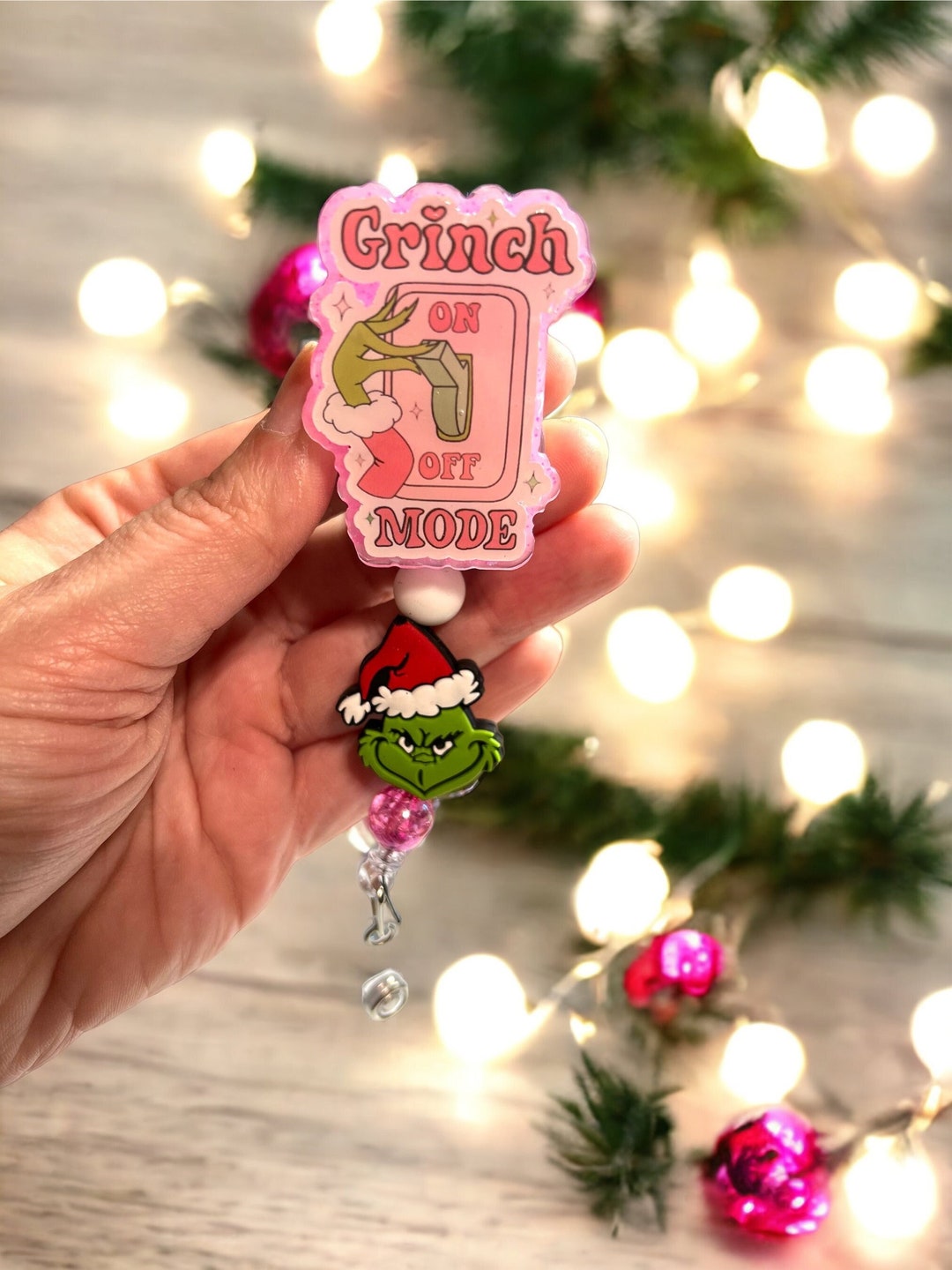 Mean Green Guy Badge Reel, You’re a Mean One, Christmas Badge Reel ...