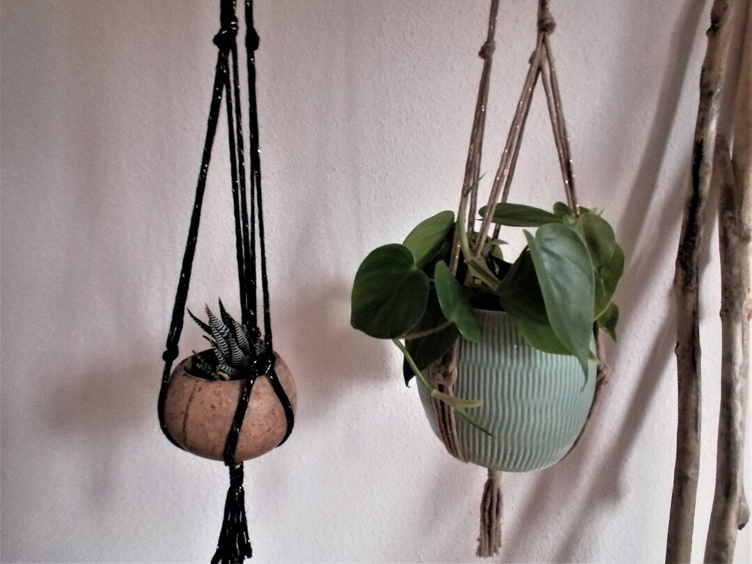 Flower Hanger COLORADI Gold Edt., Plant Hanger, Macramé Flower Swing ...