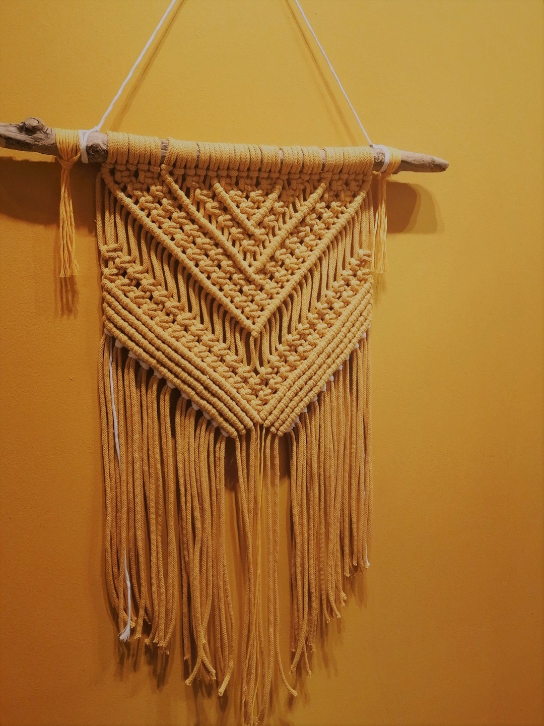 Macrame Wall Decoration LARGE INDIAN, Ginger, Macrame Wall Hanging on ...