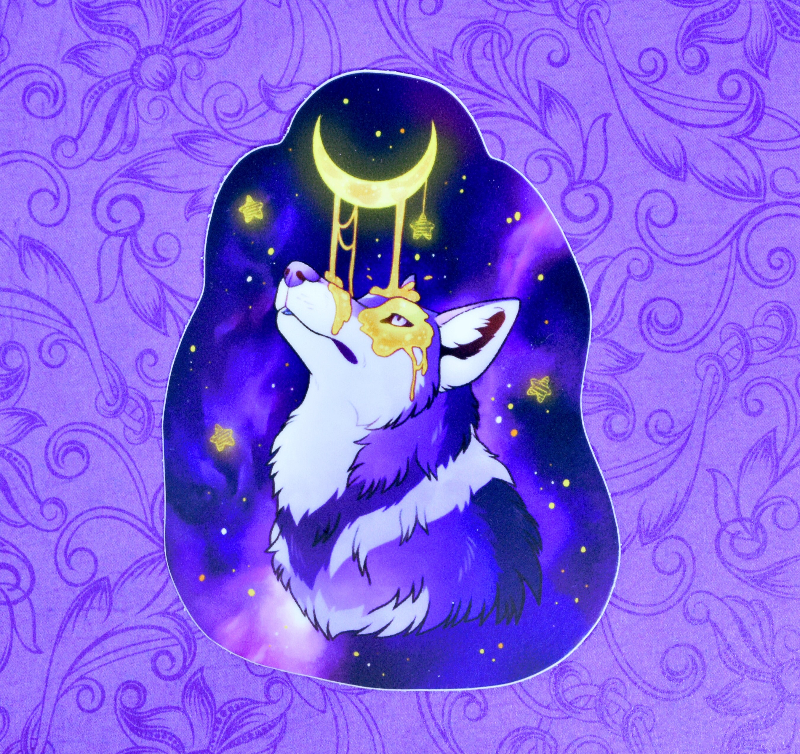 Moon Drop Sticker | Etsy