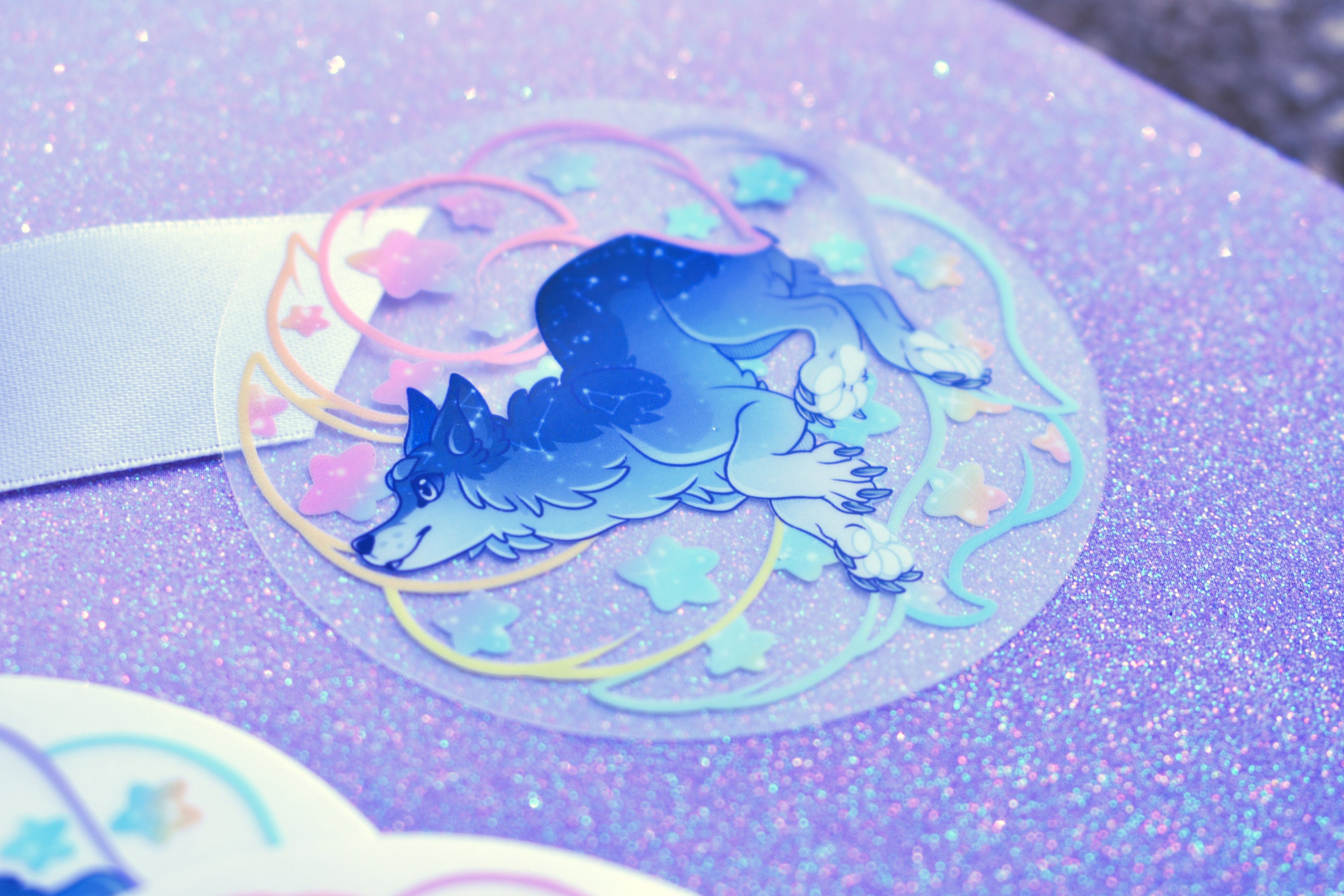 Galaxy Kitsune Sticker | Etsy