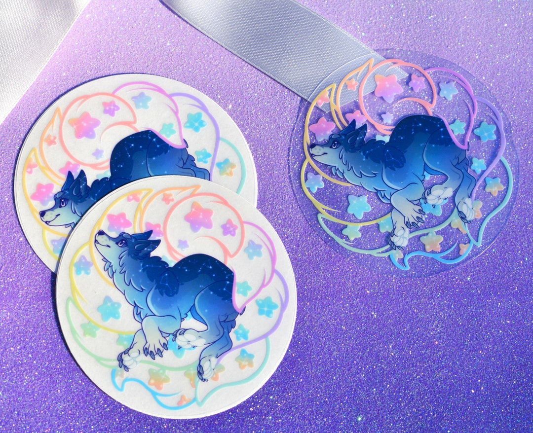 Galaxy Kitsune Sticker - Etsy