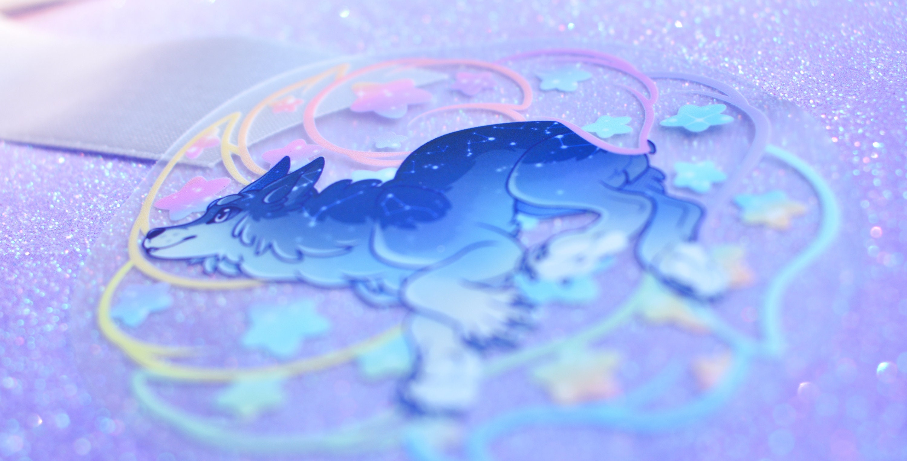 Galaxy Kitsune Sticker | Etsy